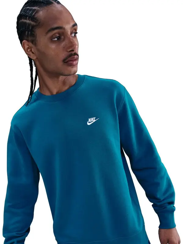 Nike Club Fleece Crew - Blue