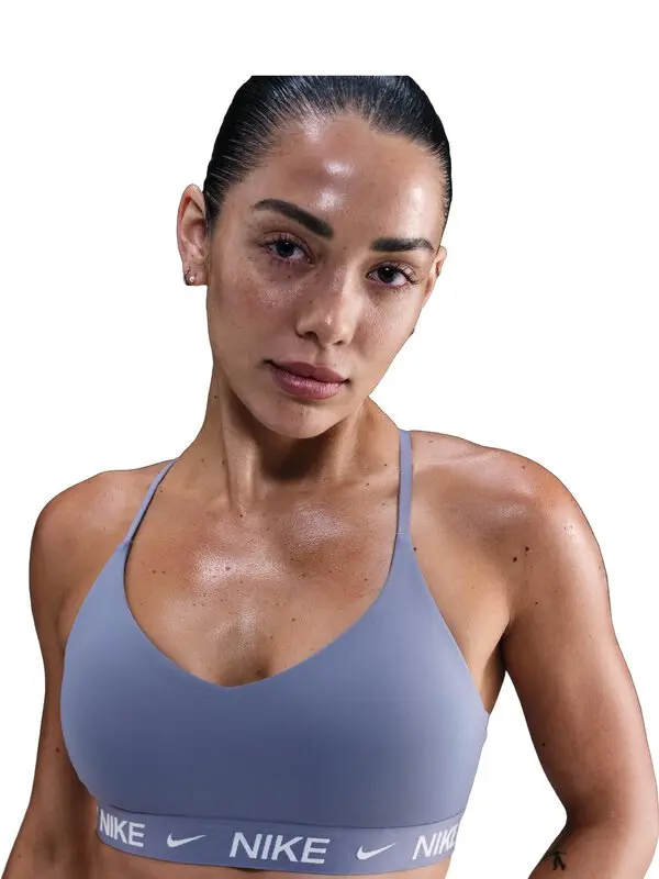 Nike Indy Light Support Padded Adjustable Sports Bra - Blue