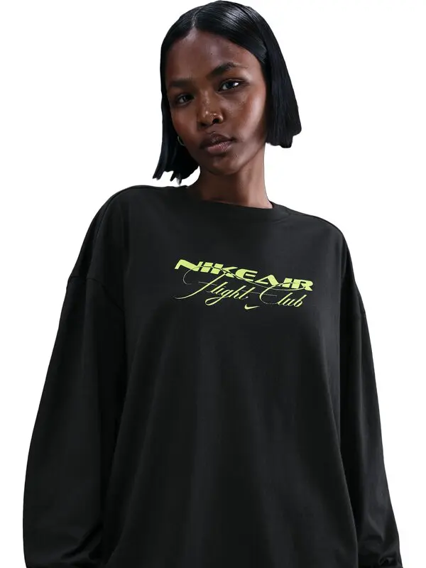 Nike Sportswear Oversized Long-sleeve T-shirt - Black