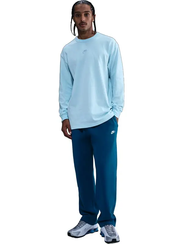 Nike Club Open-hem Fleece Pants - Blue