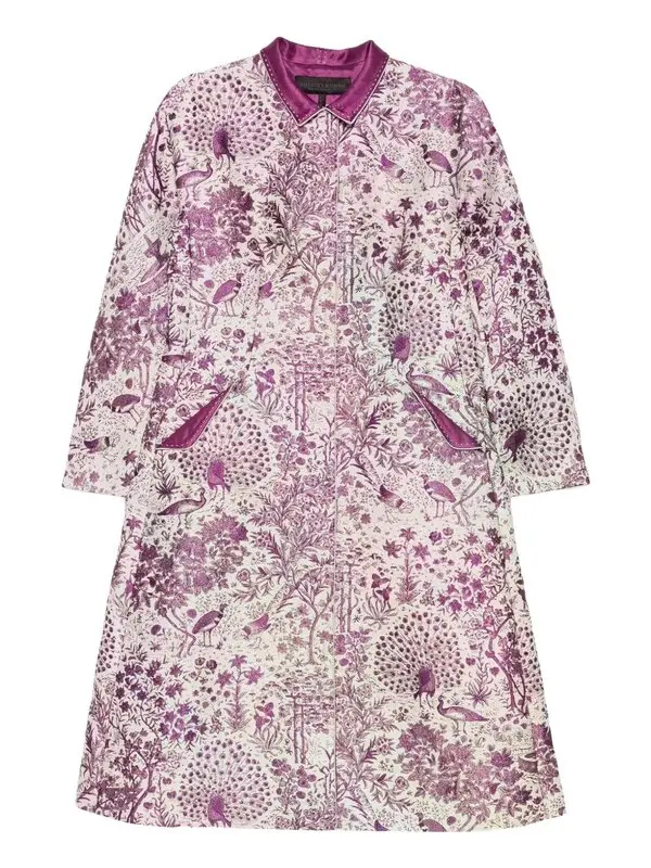 Shiatzy Chen Scape-of-curve Coat - Purple