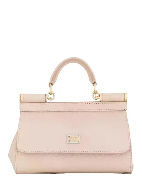 Dolce & Gabbana Small Sicily Leather Tote Bag - Pink
