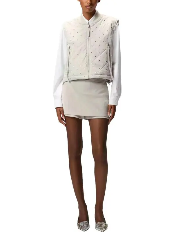 Pinko Amata Quilted Gilet - Grey