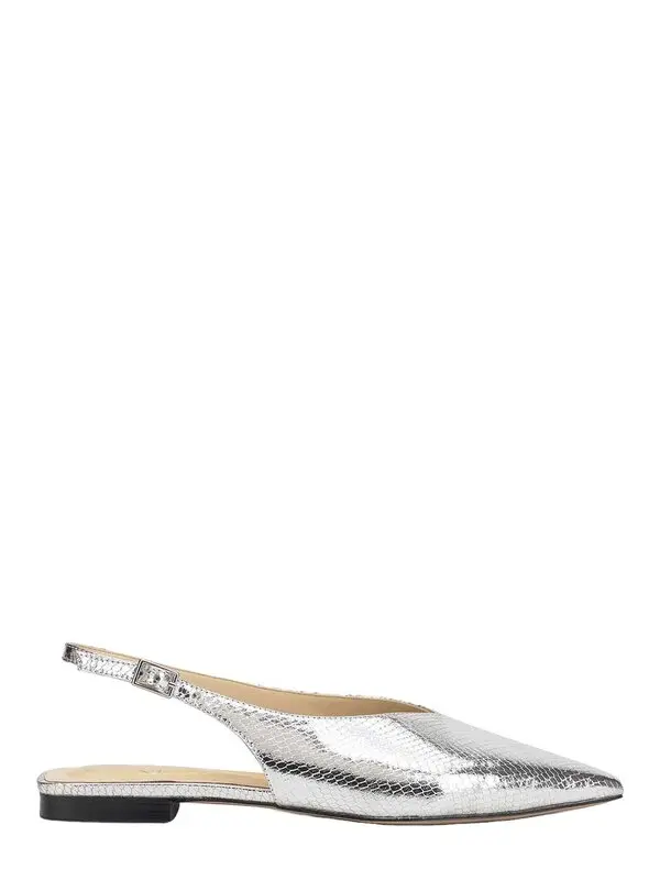 Vince Camuto Mezzah Slingback Pointed-toe Flats - Silver