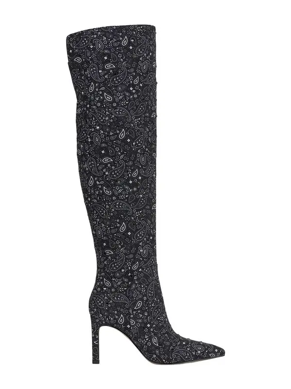 Vince Camuto Earon Over-the-knee Stiletto Boots - Midnight Bandana