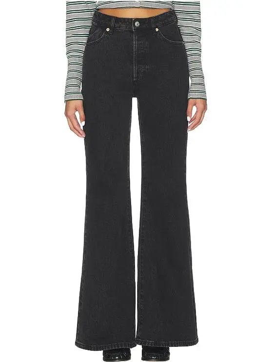 Rolla's Eastcoast Flare Jeans - Black Sand