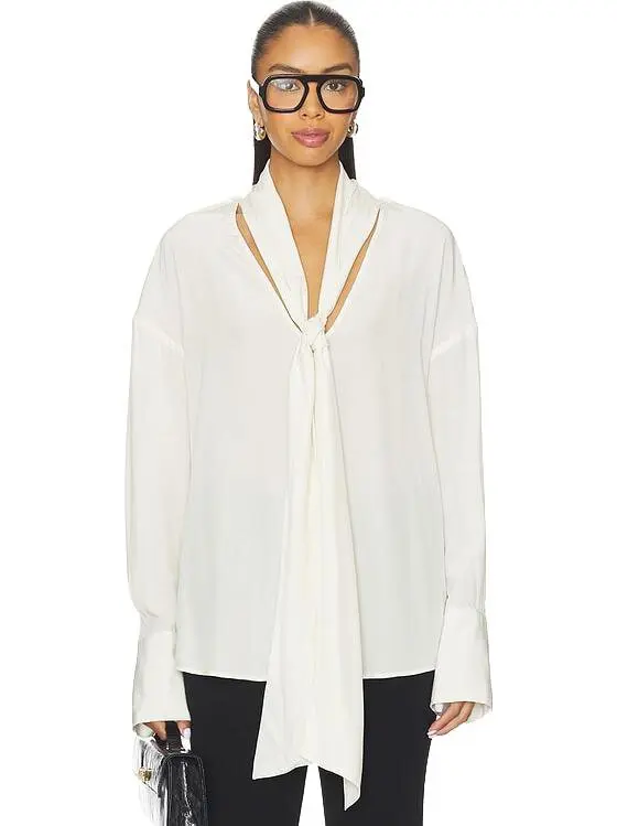 EAVES Saeunn Scarf Blouse - Ivory