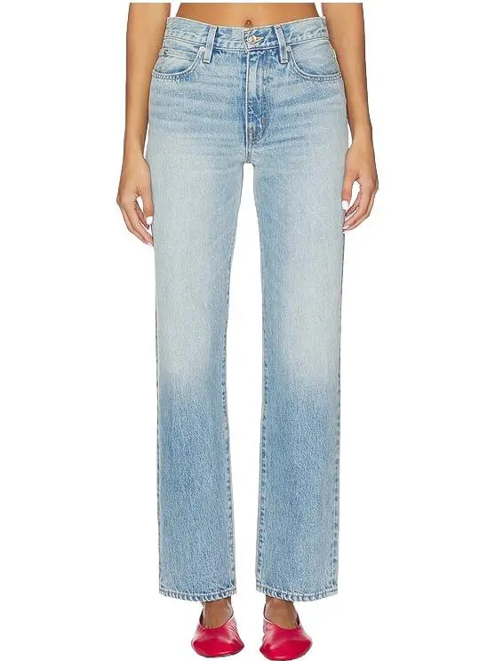 SLVRLAKE Kendra Straight Leg Jeans - Back To Zero