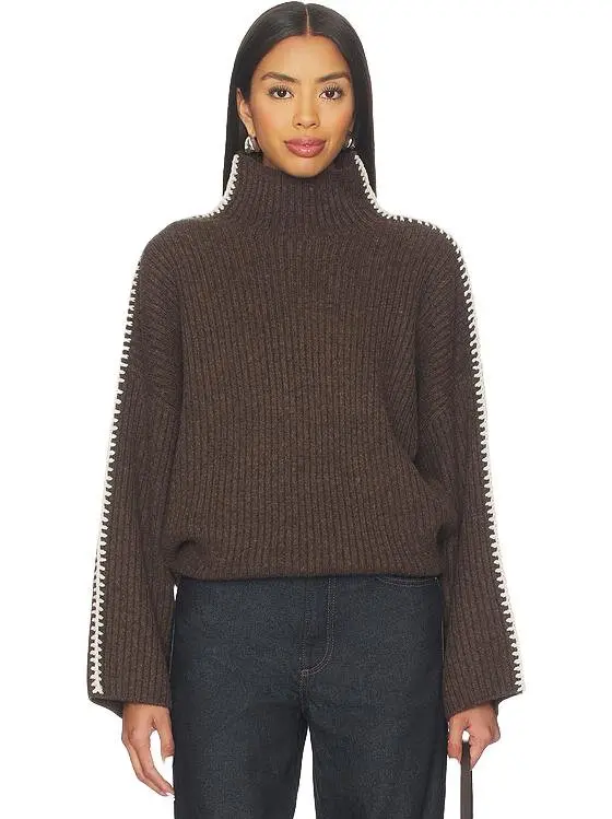 Rag & Bone Ingrid Tneck - Brown