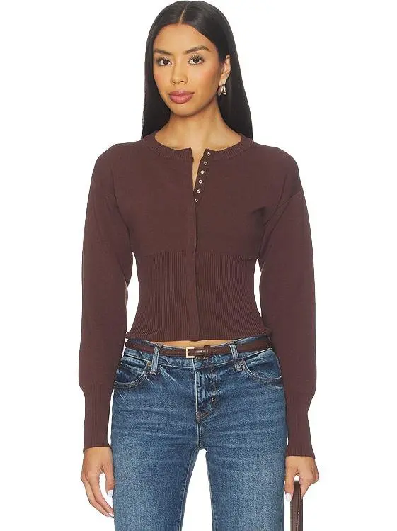 ALL THE WAYS Kourtney Cardigan - Dark Brown