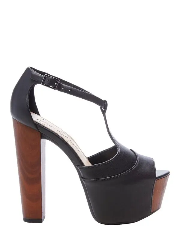 Vince Camuto Dany T-strap Platform Sandal - Black
