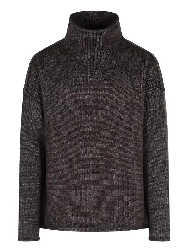 Acne Studios Cotton Blend Turtleneck Sweater - Grey