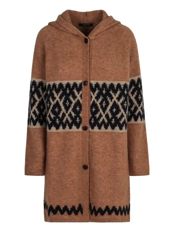 Max Mara Wool-blend Maxi Cardigan - Brown