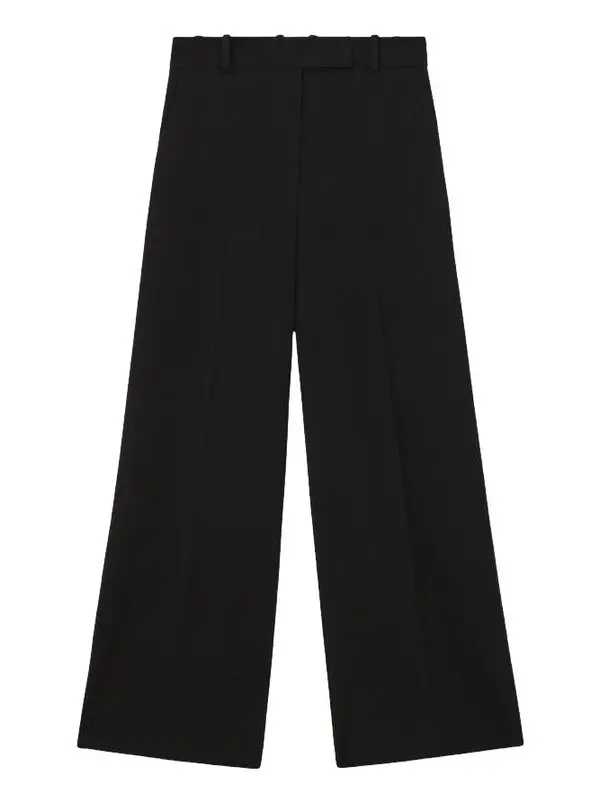 REISS Gabi Wide-leg Suit Trousers - Black