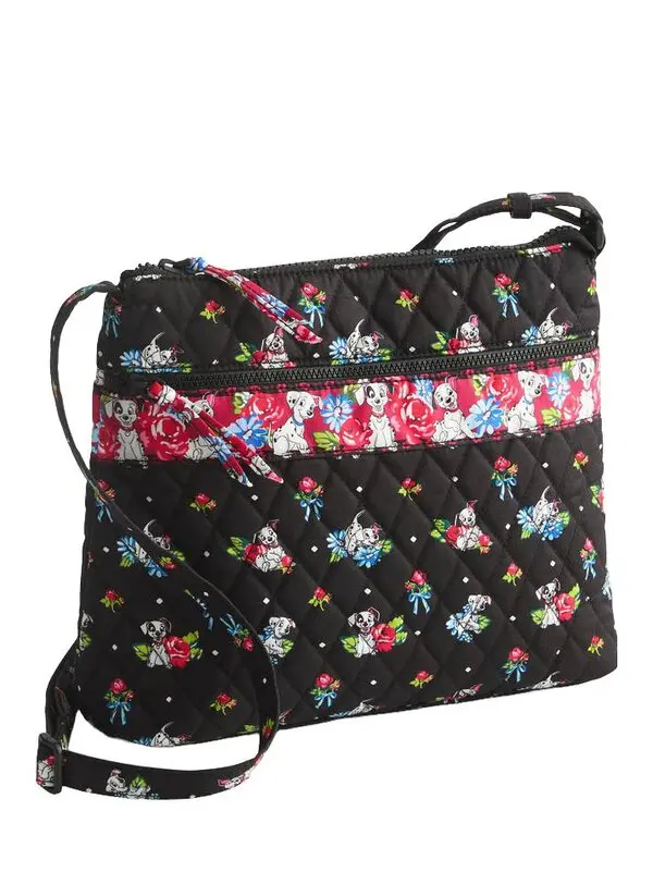 VERA BRADLEY Disney 101 Dalmatians Original Zip Hipster Crossbody Bag - Black