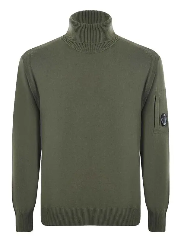 C.P. COMPANY Wool Blend Turtleneck - Green