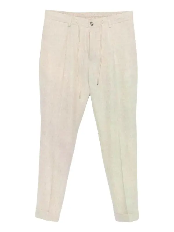 GRAN SASSO Drawstring Cuffed Trousers - Neutrals