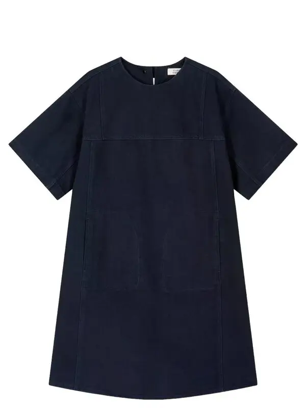 STUDIO TOMBOY Twill Tunic Dress - Blue