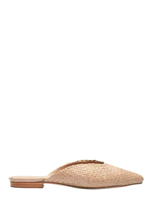 STUDIO CHOFAKIAN Tuli Pointed-toe Mules - Neutrals