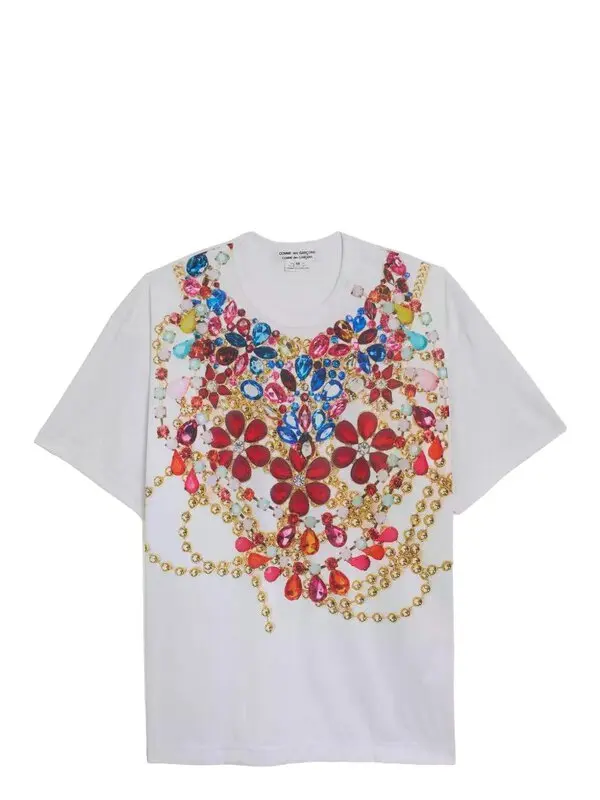 Comme Des Garçons Printed T-shirt - White
