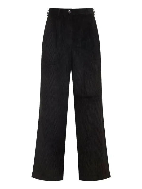 THE FRANKIE SHOP Button Corduroy Trousers - Brown