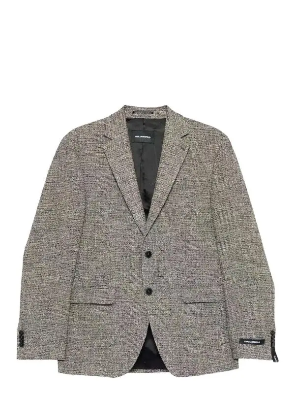 Karl Lagerfeld Single-breasted Blazer - Brown