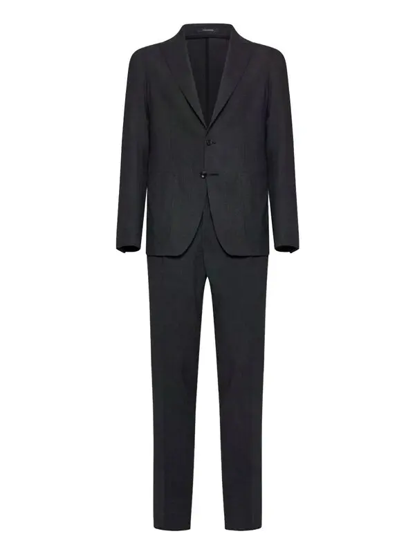 Tagliatore Peak-lapels Patch-pockets Suit - Grey
