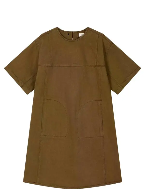 STUDIO TOMBOY Twill Tunic Dress - Brown