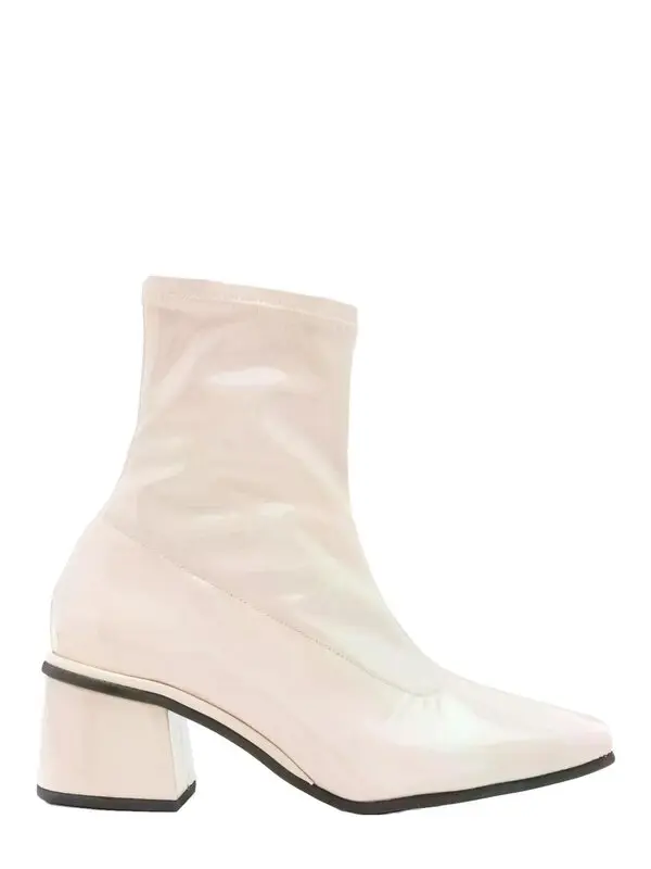 STUDIO CHOFAKIAN Martine 50mm Leather Boots - White