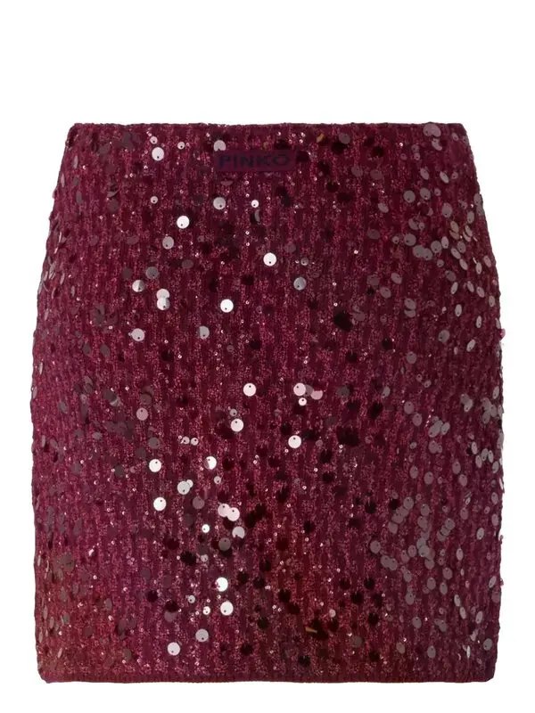 Pinko Gimme Mini Skirt - Red