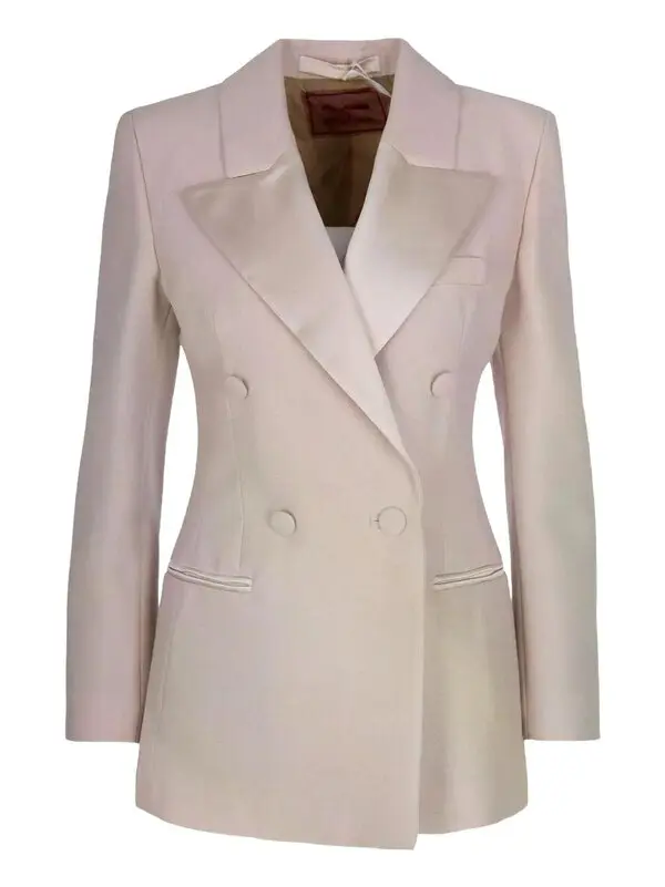 Marella Double-breasted Jacket - Pink