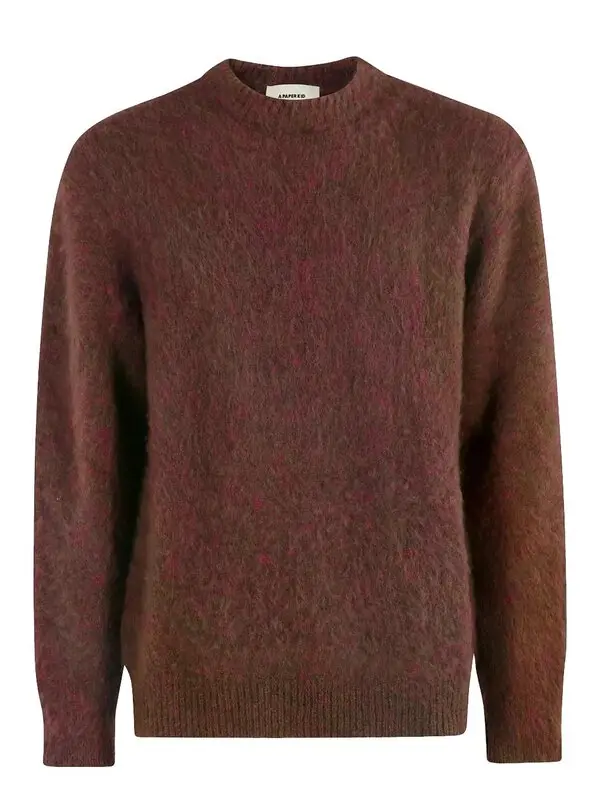 A PAPER KID Crew-neck Sweater - Brown