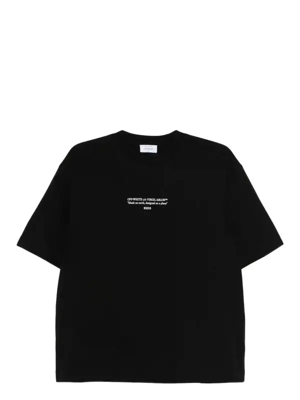 Off-White Graphic-print Cotton T-shirt - Black