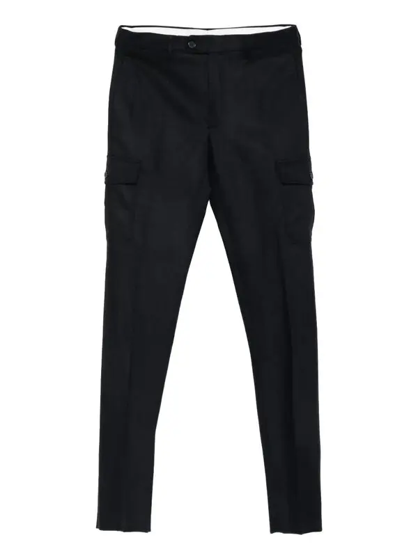 Incotex Pressed-crease Cargo Trousers - Blue