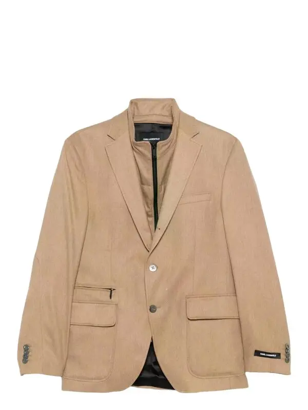 Karl Lagerfeld Single-breasted Blazer - Neutrals