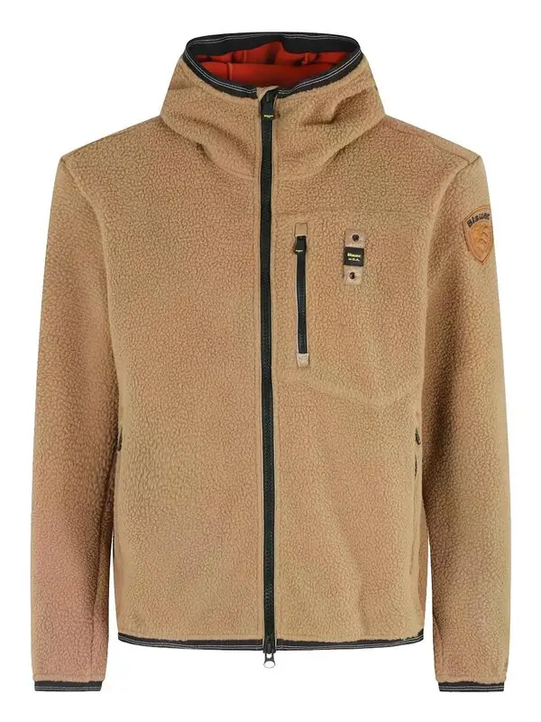 BLAUER. Alleghany Hooded Zip Jacket - Neutrals
