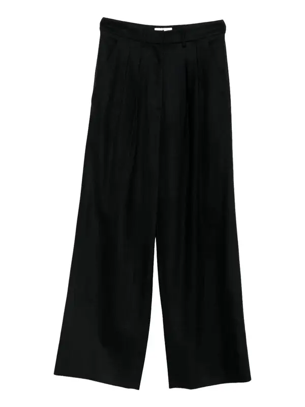 PT TORINO Pleated Trousers - Black