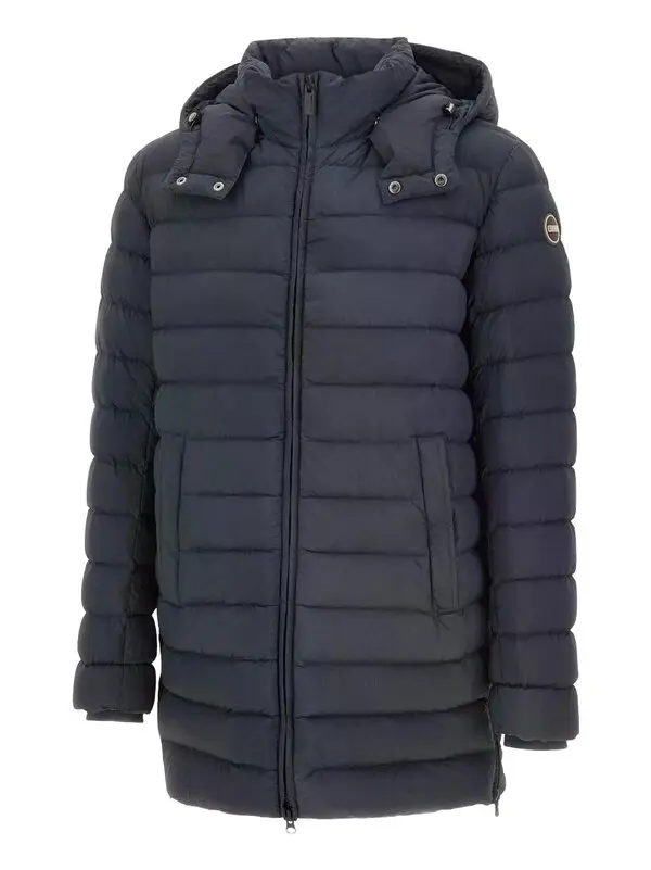 COLMAR Padded Coat With Detachable Hood - Blue