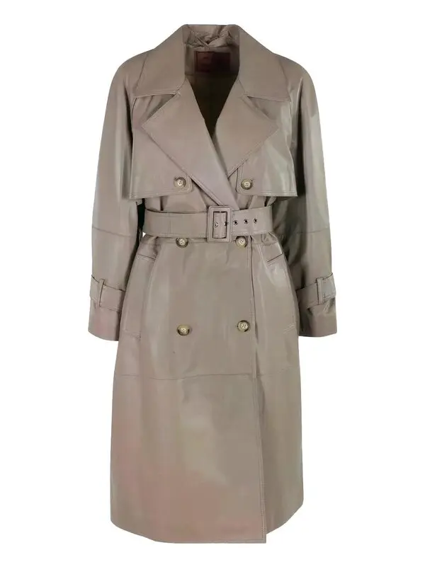 Marella Belted Sheepskin Coat - Brown
