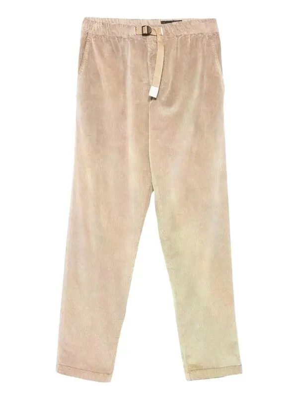 WHITE SAND Corduroy Belt Trousers - Neutrals