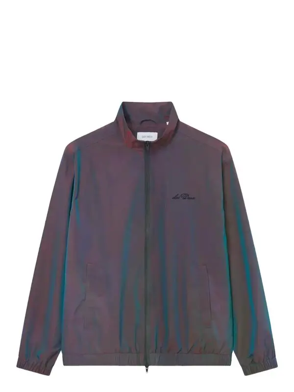 LES DEUX Iridescent Bomber Jacket - Green