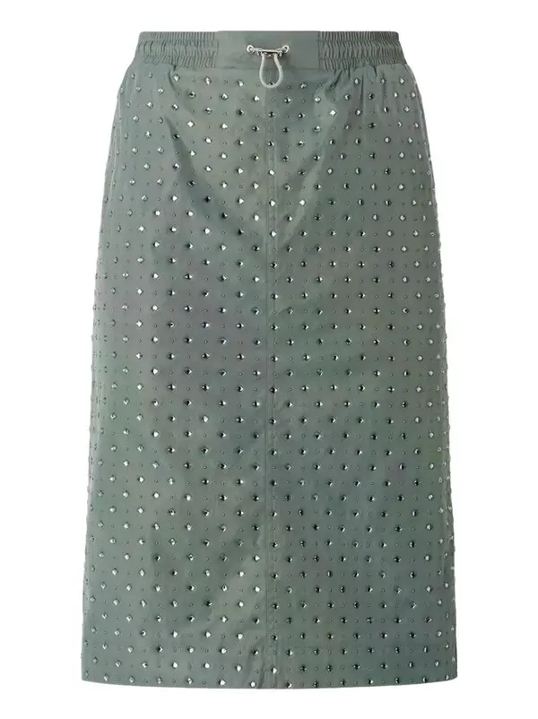 Pinko Alona Embellished Midi Skirt - Green