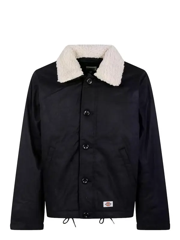 Dickies Eisenhower Shearling-collar Jacket - Black