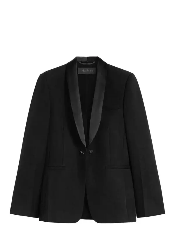 Max Mara Giselle Shawl-lapel Embellished Blazer - Black