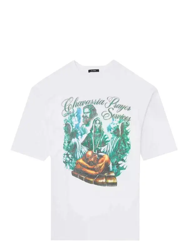 WILLY CHAVARRIA Printed Round-neck T-shirt - White