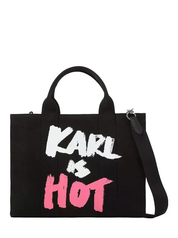 Karl Lagerfeld Karl Is Hot Tote Bag - Black