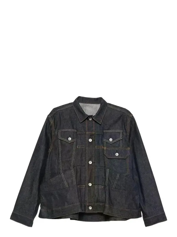 Sacai Cotton Jacket With Pockets - Blue