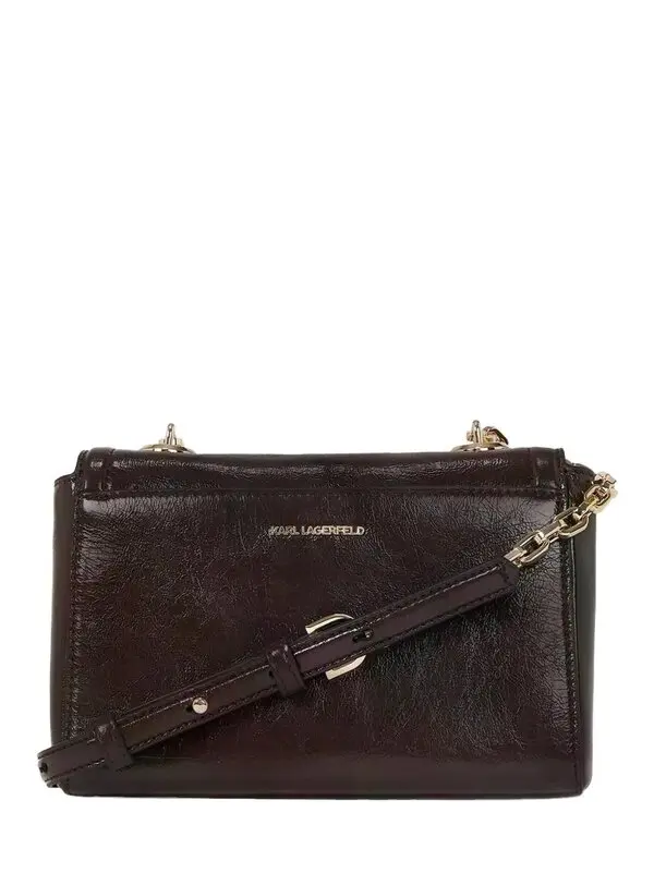 Karl Lagerfeld K/autograph Naplak Crossbody Bag - Brown
