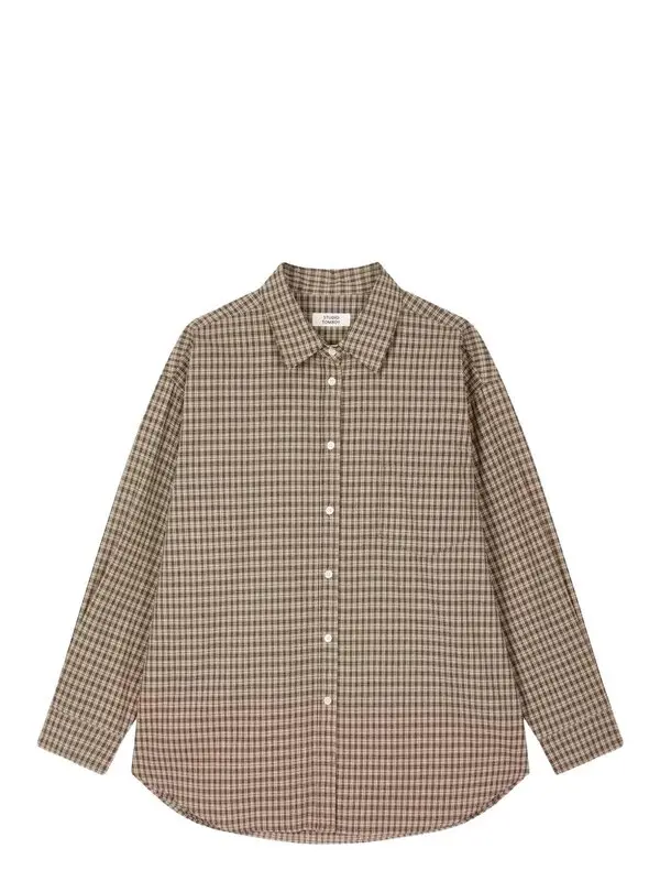 STUDIO TOMBOY Checked Shirt - Brown