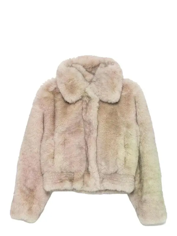 STAND STUDIO Lena Faux-fur Jacket - Neutrals